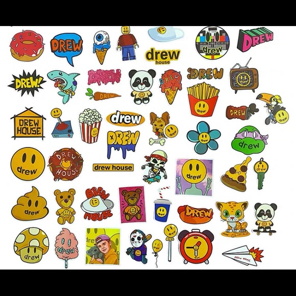 Accessories | Drew House Justin Bieber Sticker Set | Poshmark
